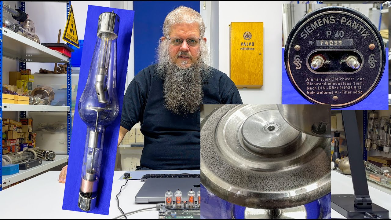 Detailansicht der Drehanoden Röntgenröhre Pantix P40 von Siemens. - YouTube