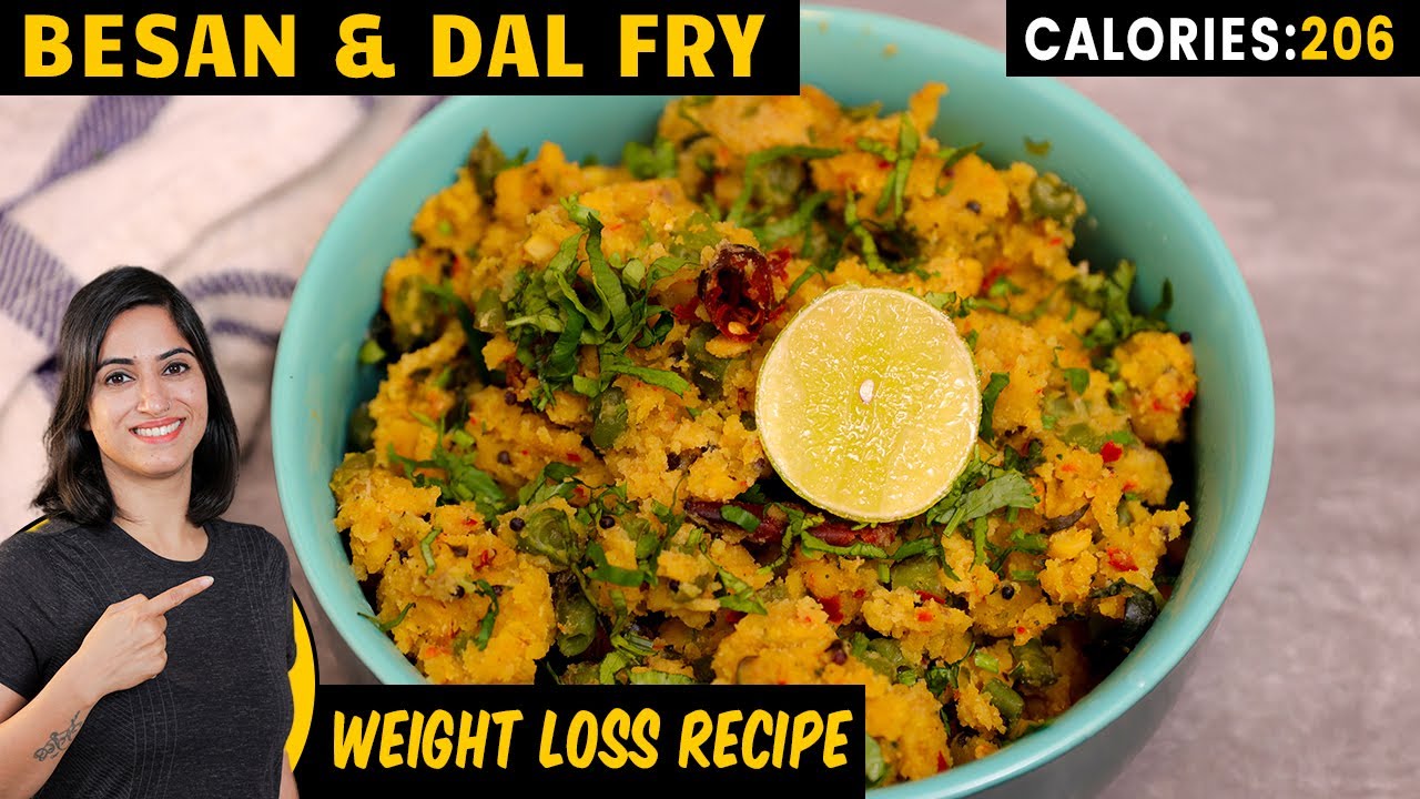 Besan Dal fry Recipe | बेसन दाल फ्राई | Healthy Besan Dal Fry For ...