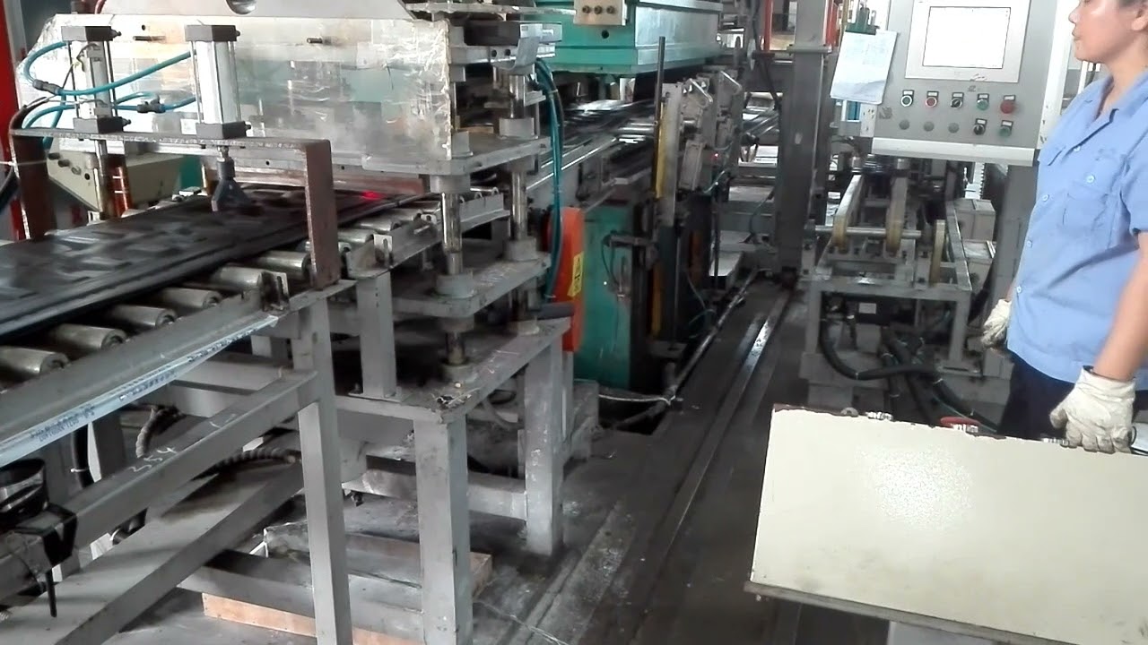 Rubber Track Preforming Line - YouTube