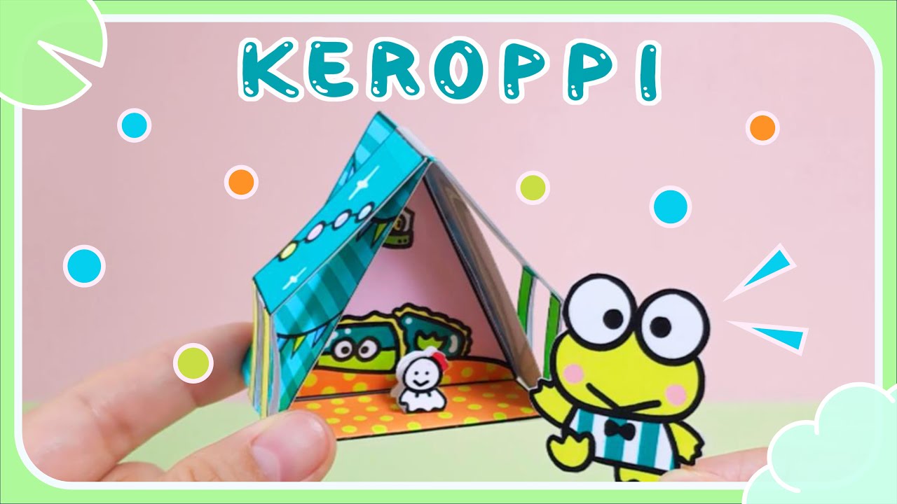 DIY Keroppi Camping House | Camping Tent | DIY | FreePrintable | #asmr ...