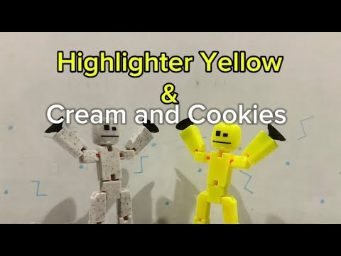 Stikbot Unboxing! Highlighter Yellow and Cream and Cookies Stikbots ...
