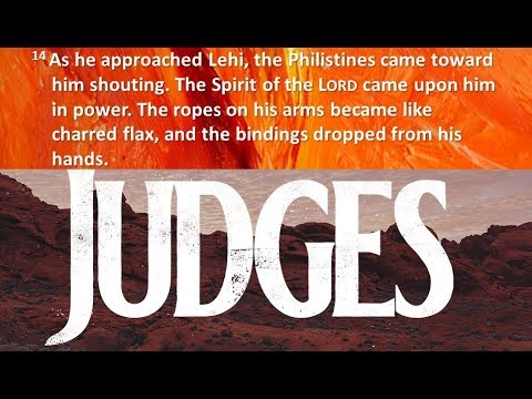 사사기 15장 [개역개정] Judges chapter 15 [한 우묵한 곳을 터뜨리시니 거기서 물이 솟아나오는지라 삼손이 그것을 ...