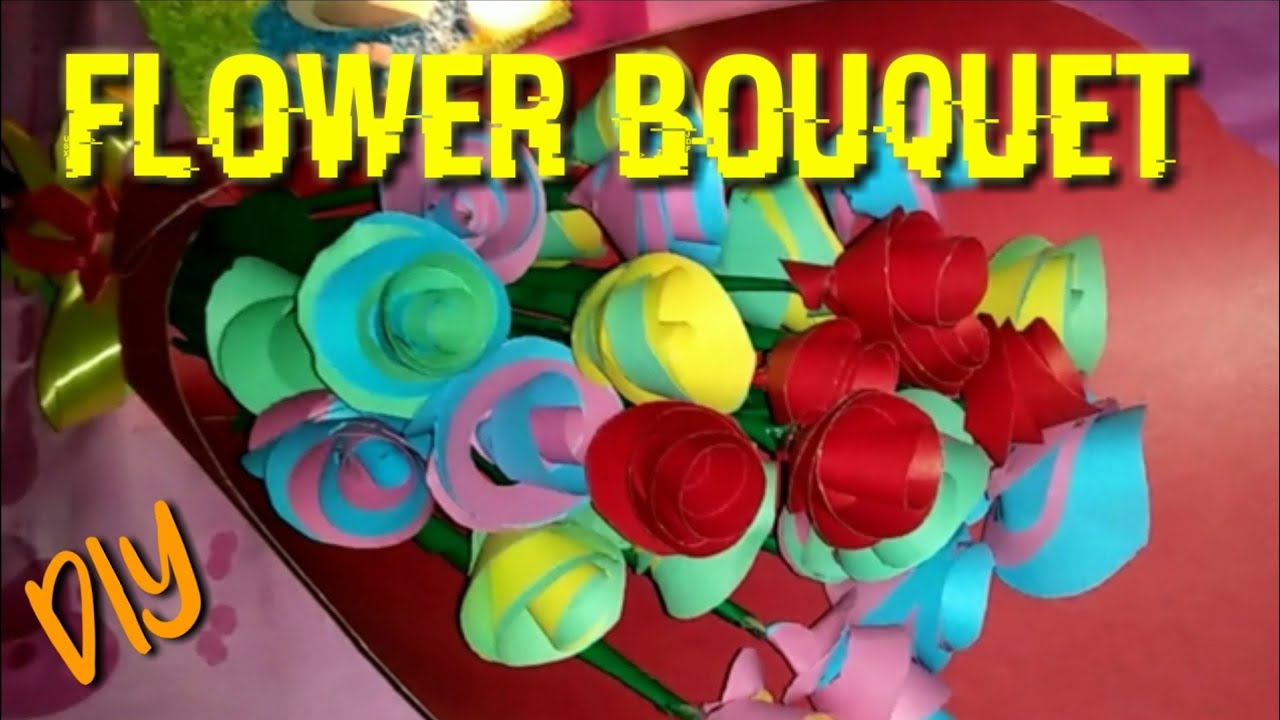 Flower bouquet |tutorial step by step #DIY - YouTube