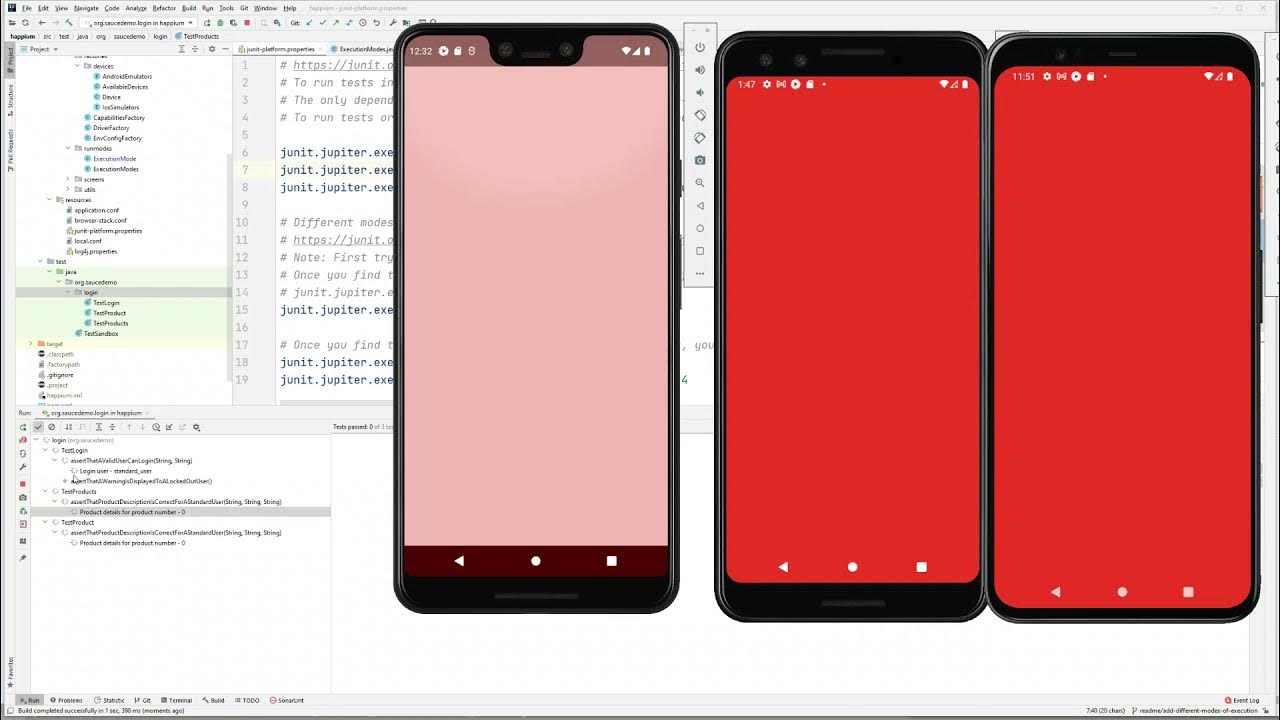 Appium: parallel flag true - Run classes in parallel - run tests in ...
