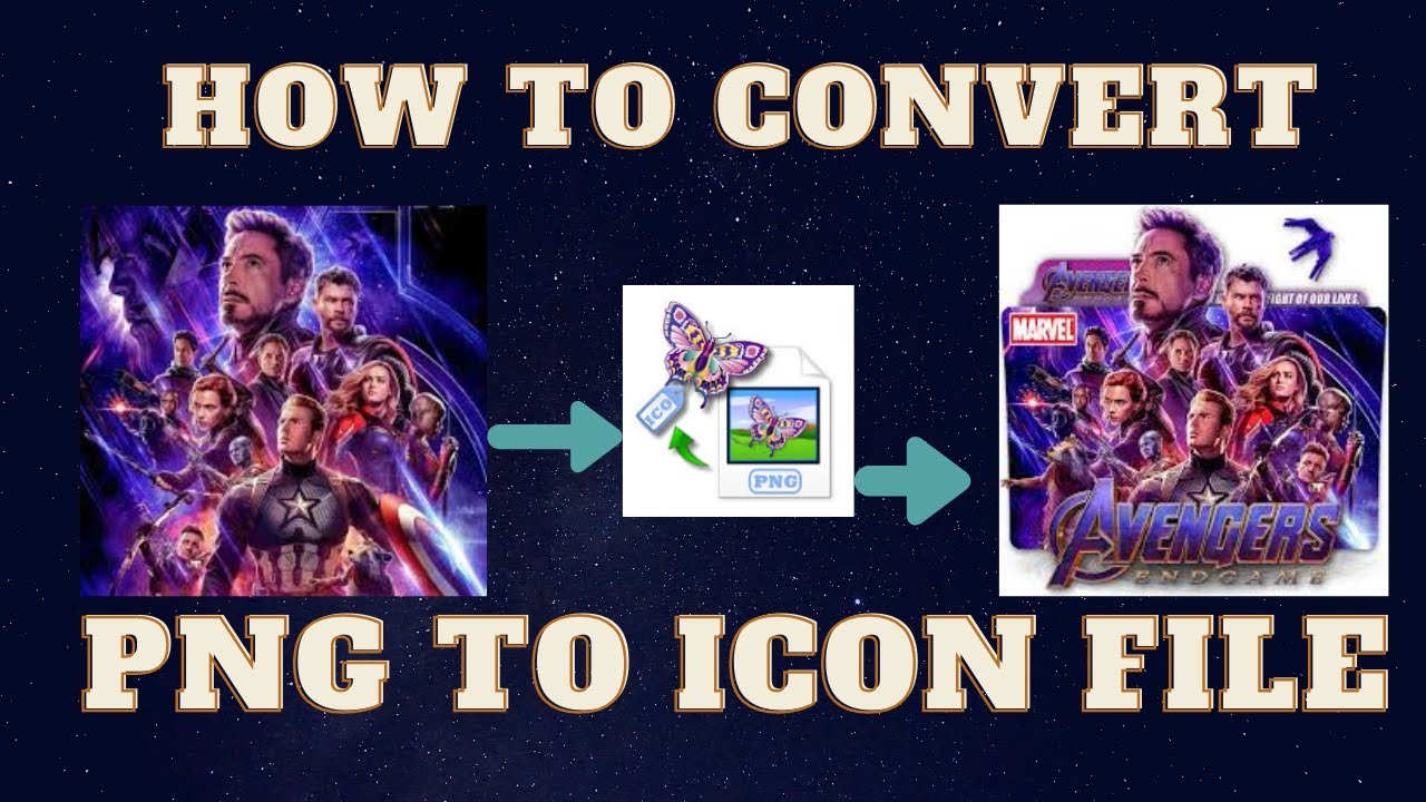 How to convert png file into icon file - YouTube