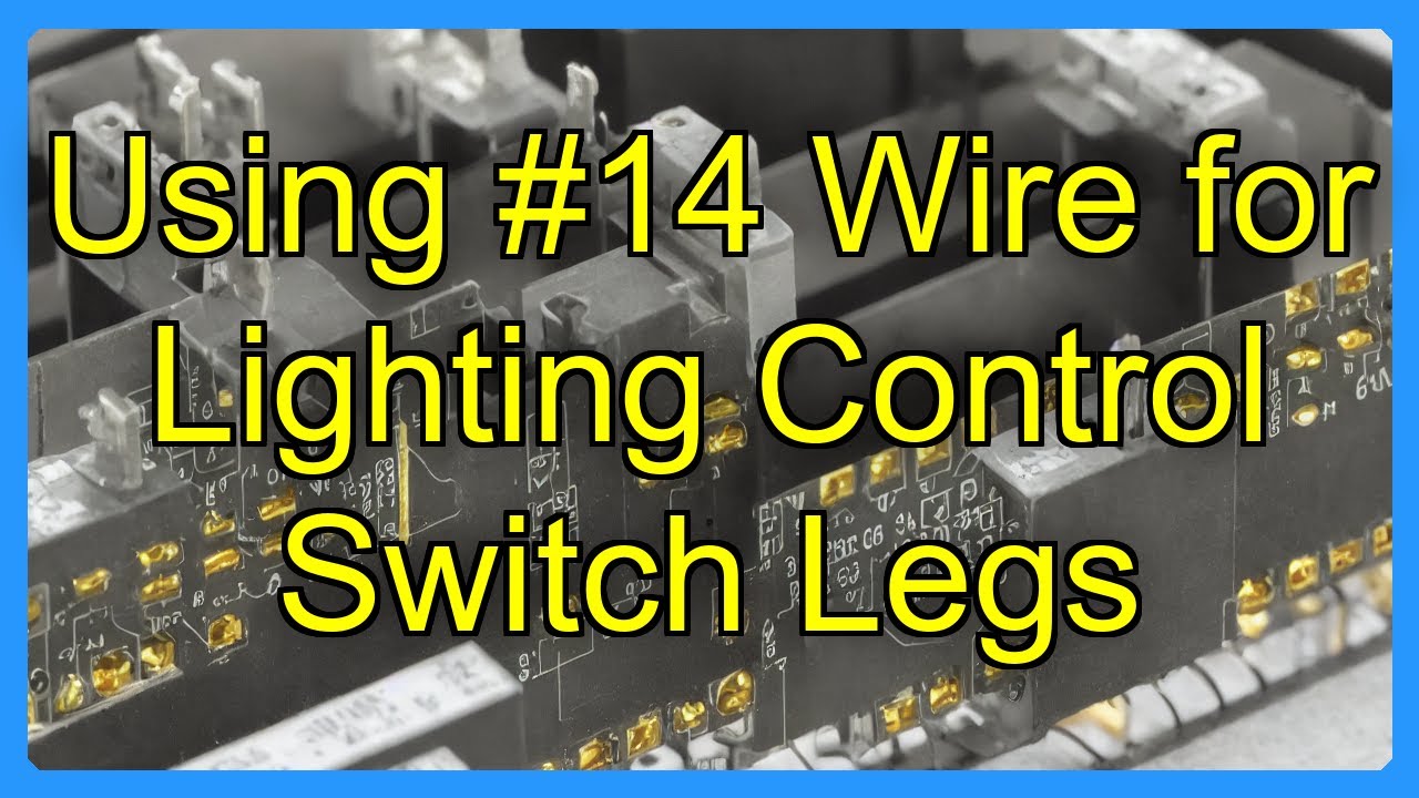 Using #14 Wire for Lighting Control Switch Legs - YouTube