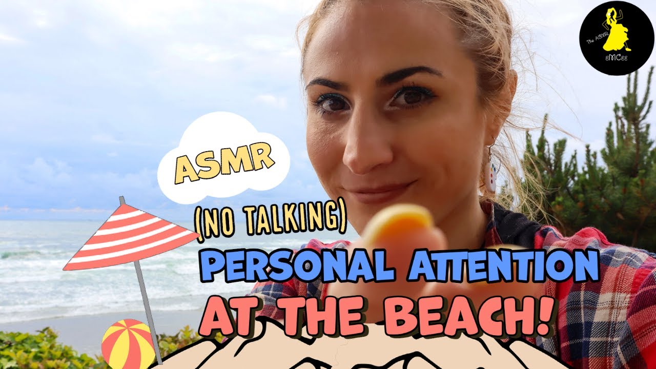 ASMR at the Beach! Layered Mouth Sounds No Talking - YouTube