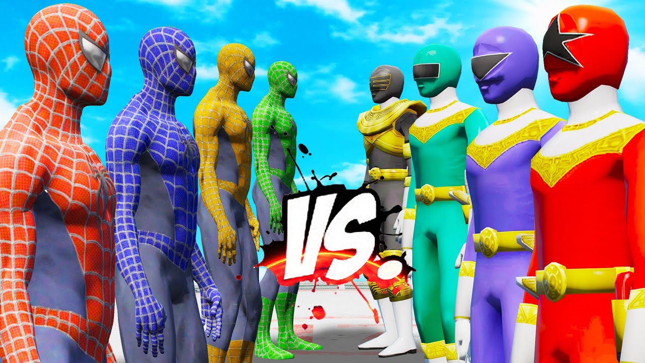 TEAM SPIDER-MAN "Encounter" TEAM POWER RANGERS ZEO - EPIC SUPERHEROES ...