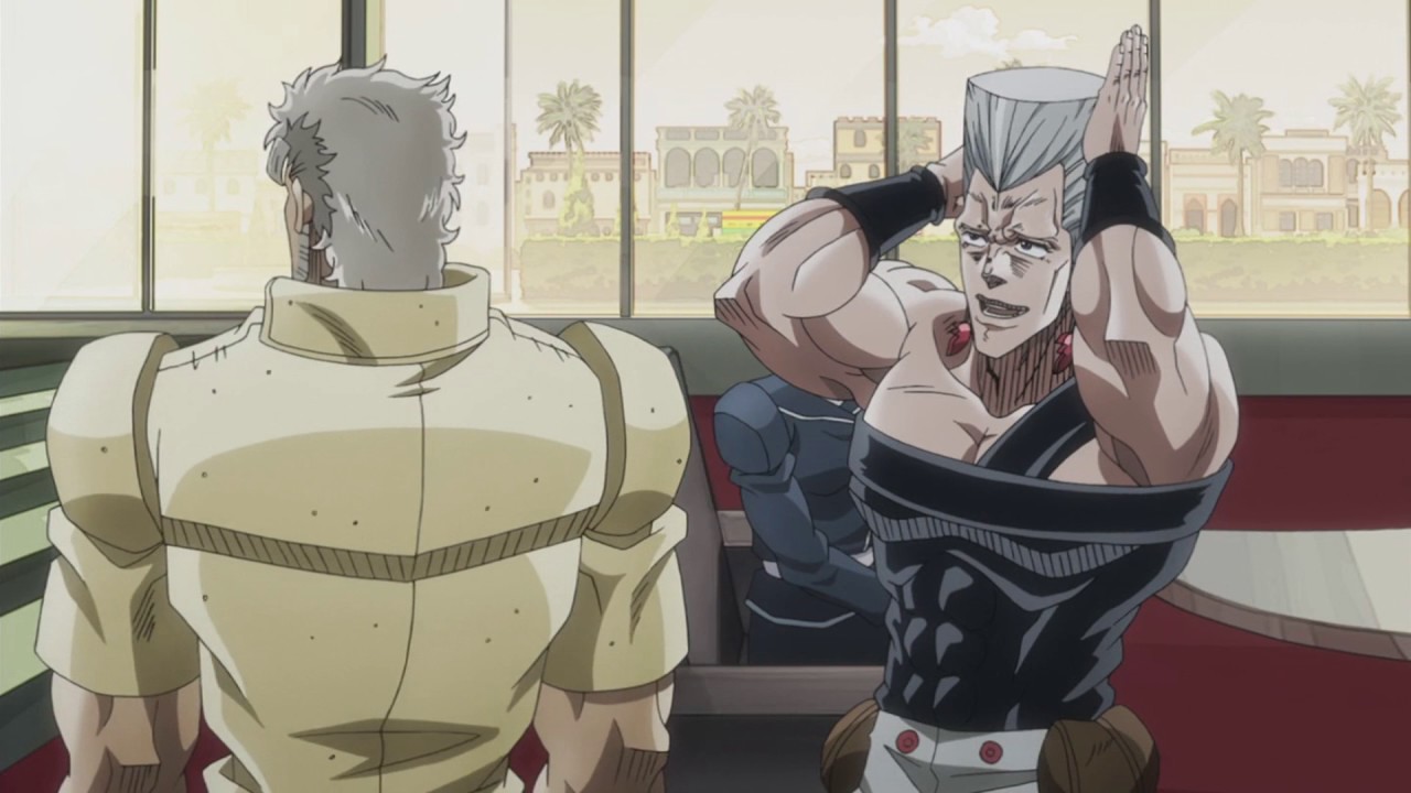 Polnareff Fixes His Hair - YouTube