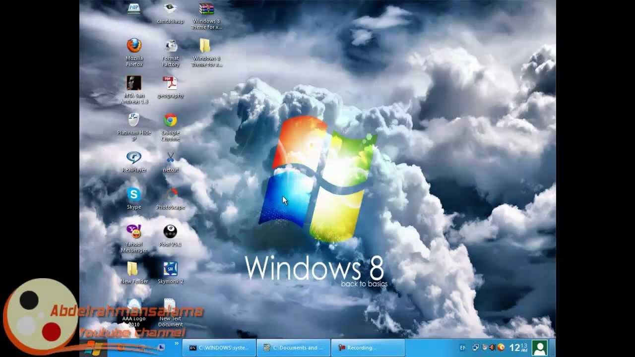Fantastic Windows 8 theme for windows xp - Free 100% - YouTube