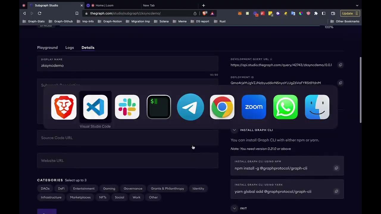 How to deploy a zkSync subgraph on The Graph Studio - YouTube