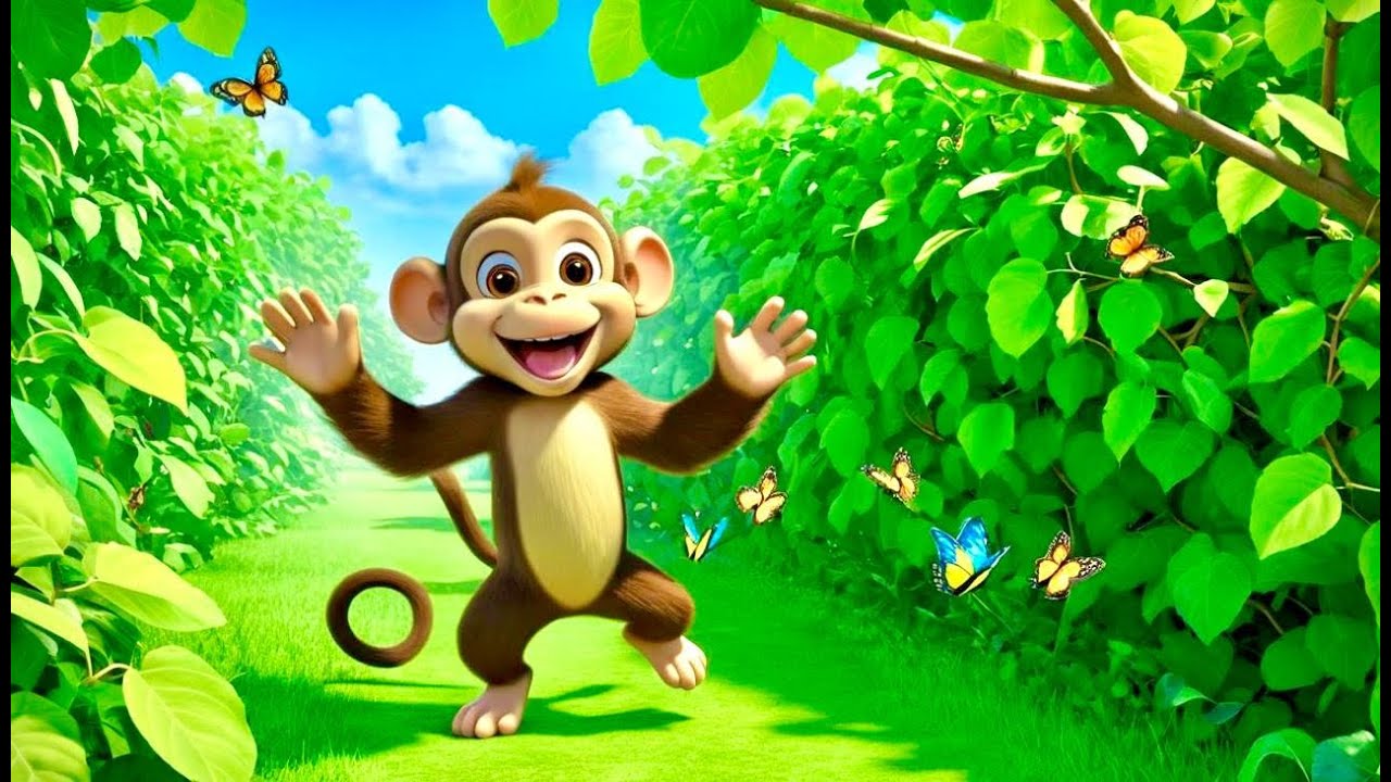 Five Little Monkeys Swinging in the Tree | Fun Jungle Counting Song ...