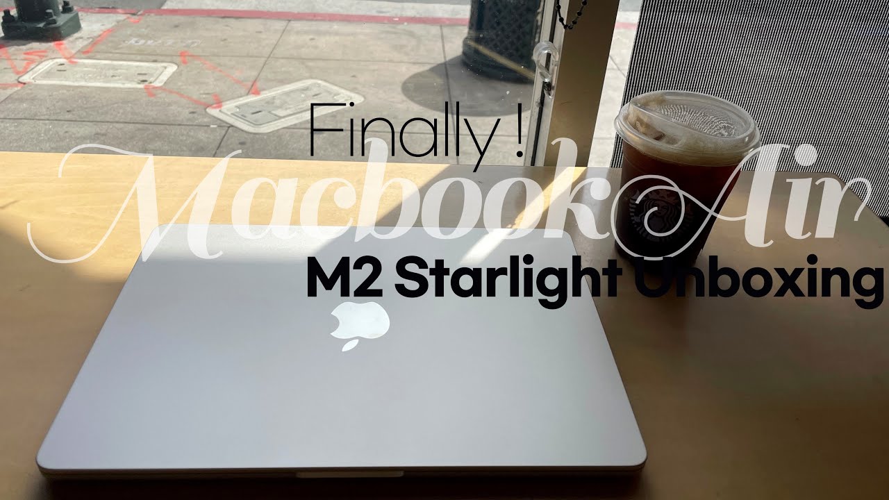 MacBook Air M2 Starlight Unboxing! - YouTube