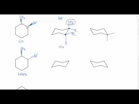 Determining cis/trans on cyclohexanes