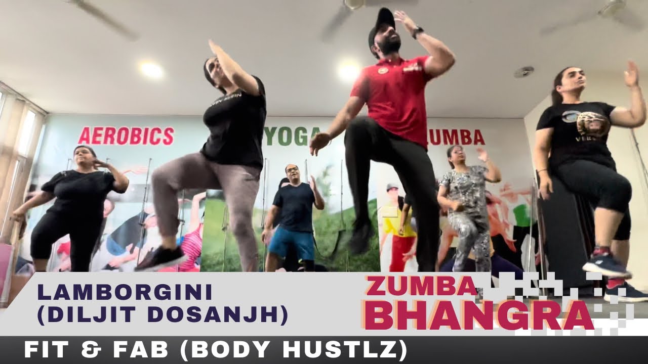 🔥Bhangra - Cardio Workout - Lamborgini by Diljit Dosanjh | Fun ...