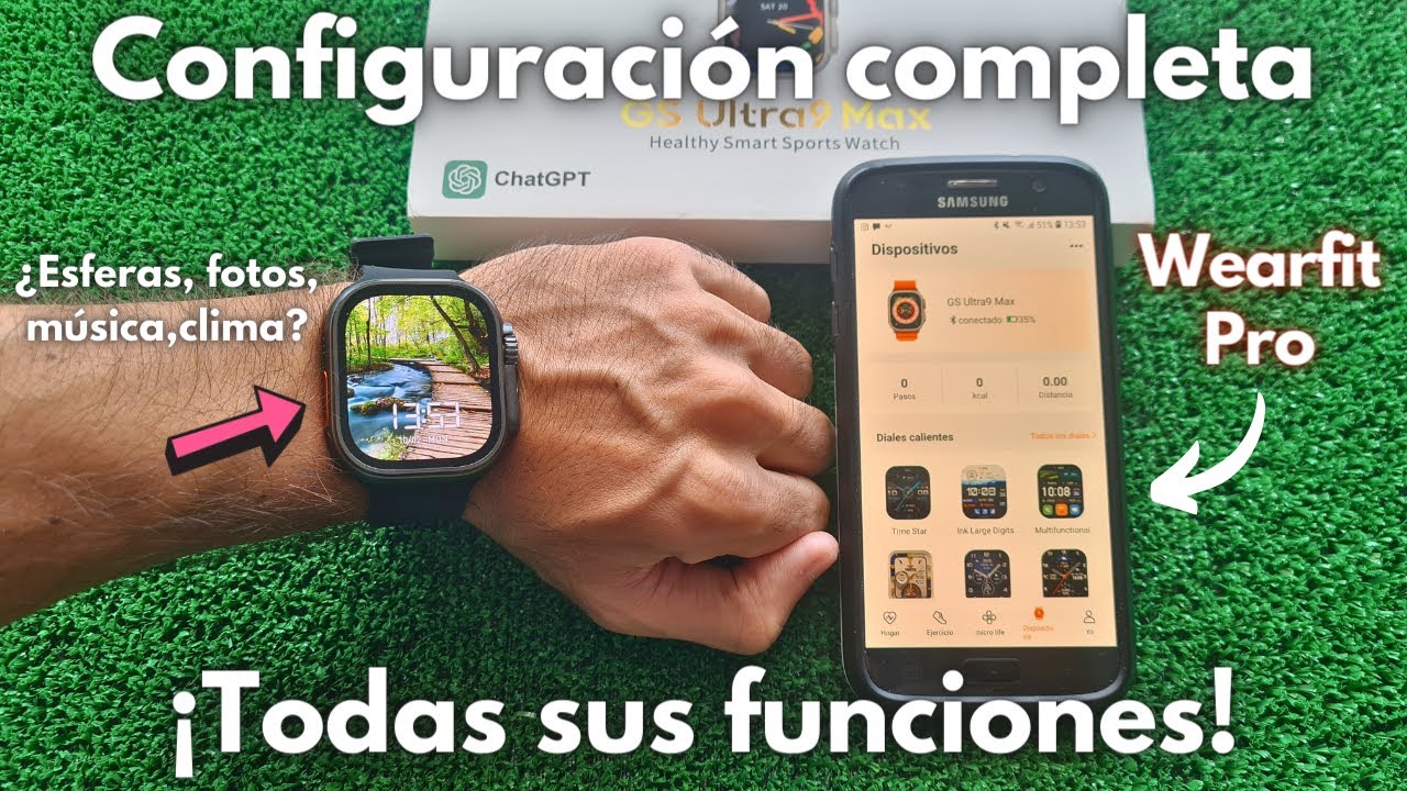 ¿Cómo Configurar tu Smartwatch GS Ultra 9 Max con la APP Wearfit Pro ...