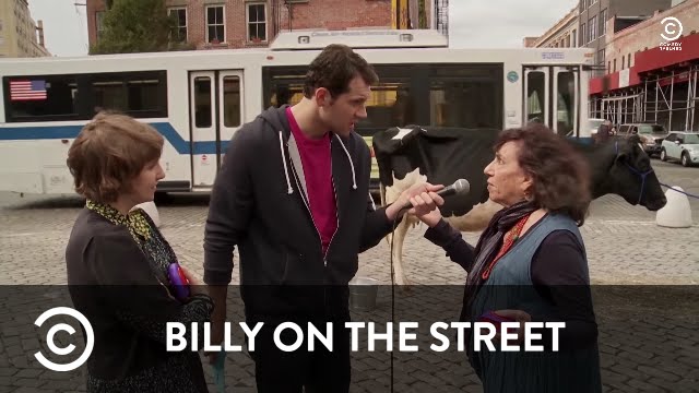 Lena Dunham Plays Cash Cow | Billy On The Street - YouTube