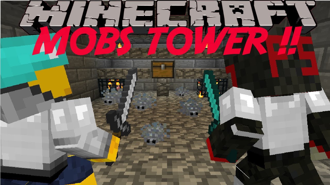 Minecraft Adventure Map : Mobs Tower !! - YouTube