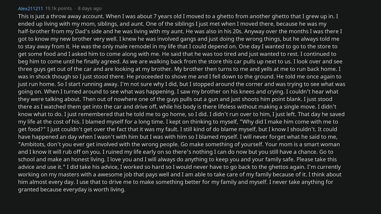 People Whose Life Was Spared At The Cost Of Someone Else's, What's Your ...