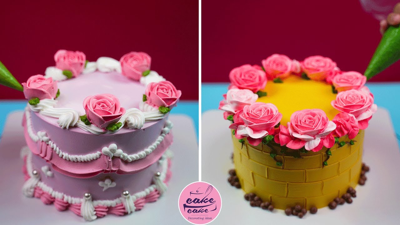 Beautiful Rose Cake Decorations Compilation For Cake Lovers | So Easy ...