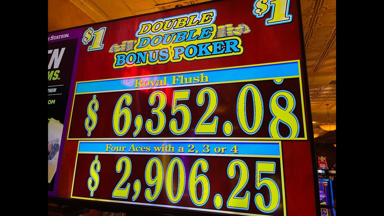 Video Poker: Double Double Bonus Poker Progressive - Dollar machine ...