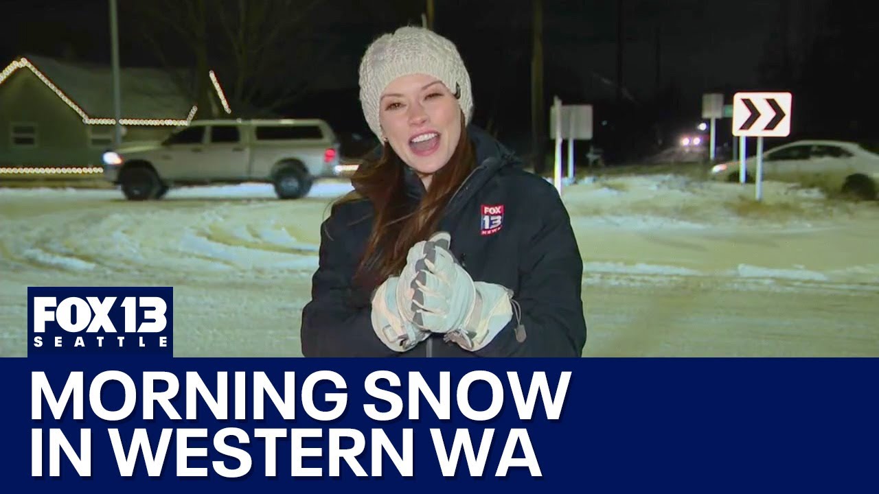 Tracking snow in western Washington - YouTube