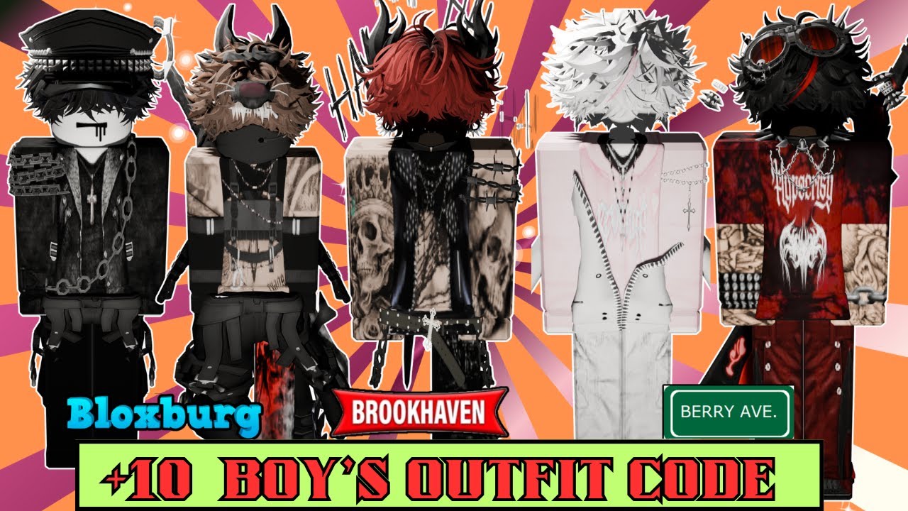 New Boy Outfits Code For Brookhaven And Berry Avenue | Roblox ...