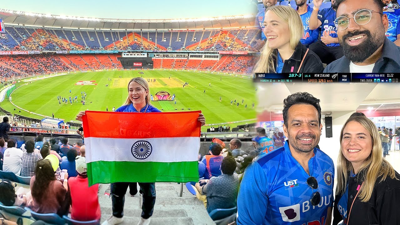 Cheering for INDIA at the WORLD'S BIGGEST CRICKET STADIUM | India Vlog ...
