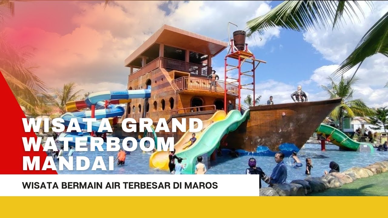 Libur Sekolah Ribuan Pengunjung Padati Wisata Grand Waterboom Maros ...