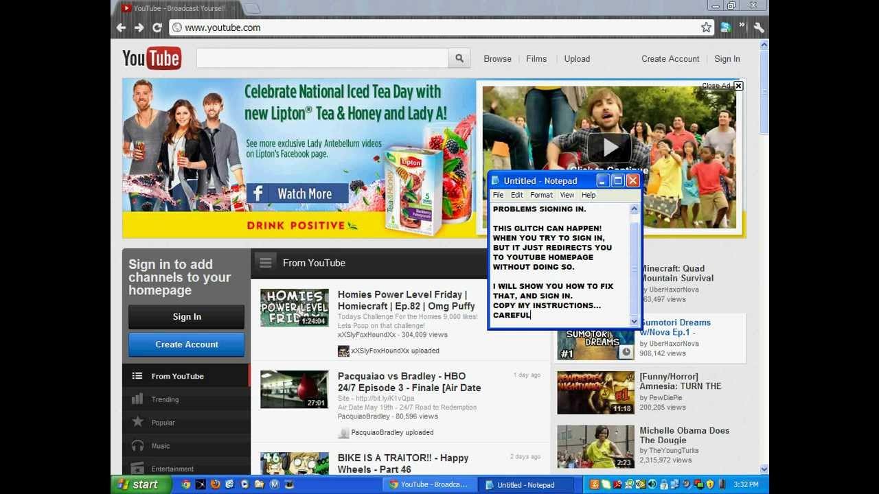 Tutorial on Signing In - YouTube