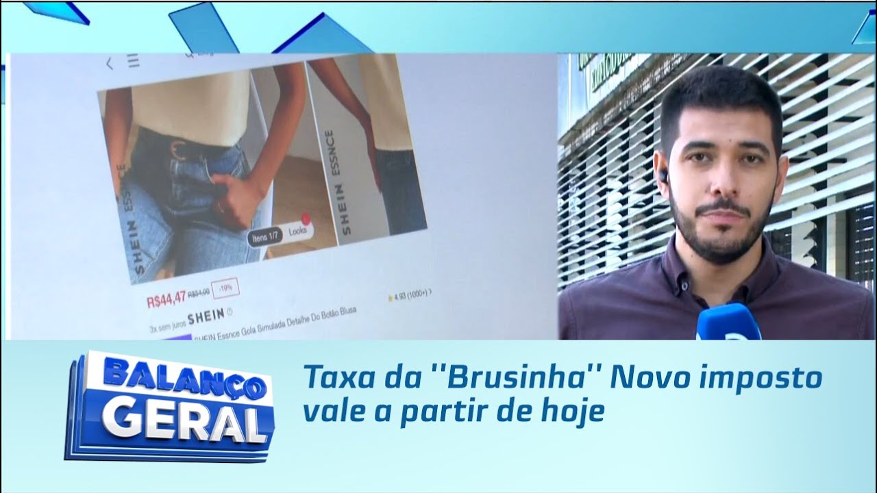 Taxa da ''Brusinha'' Novo imposto vale a partir de hoje - YouTube