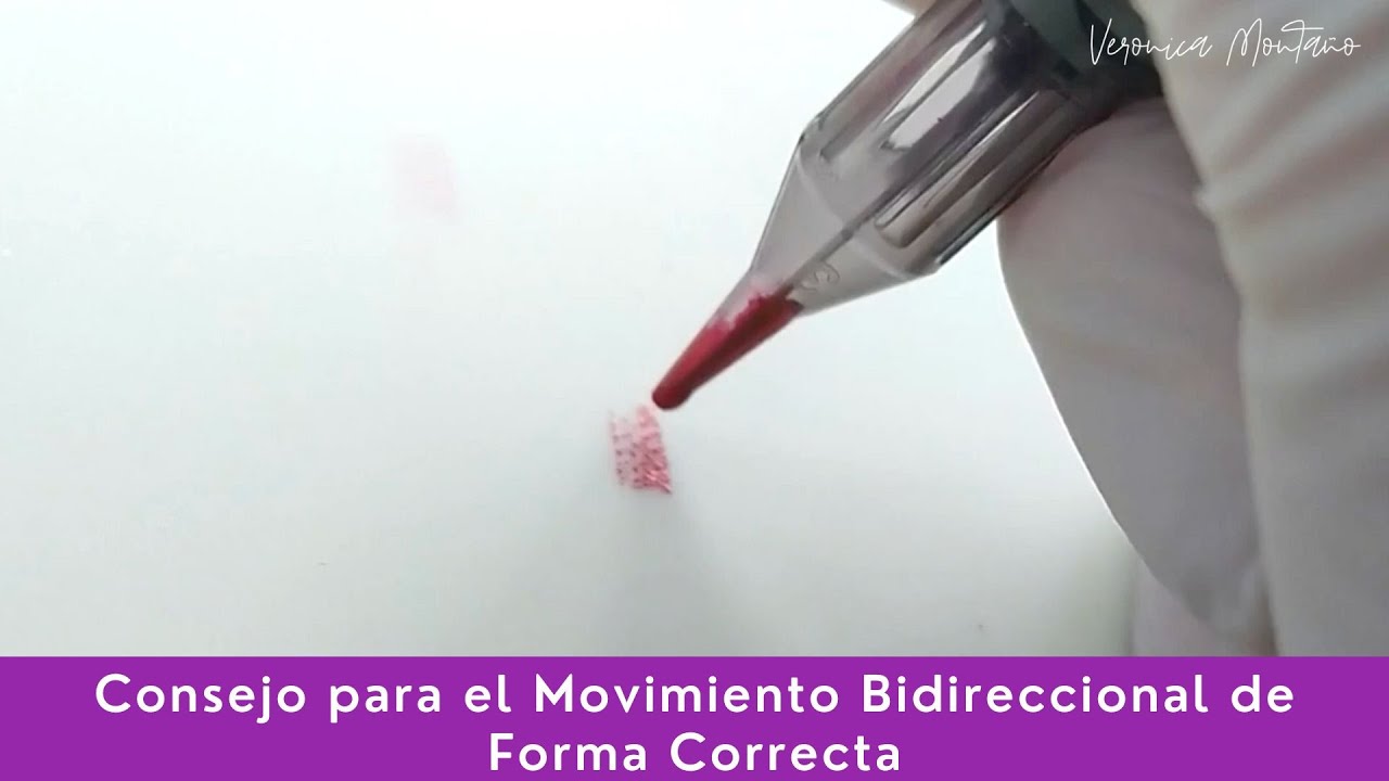 Micropigmentación de Labios: Como hacer un Movimiento Bidireccional de Forma Correcta - YouTube
