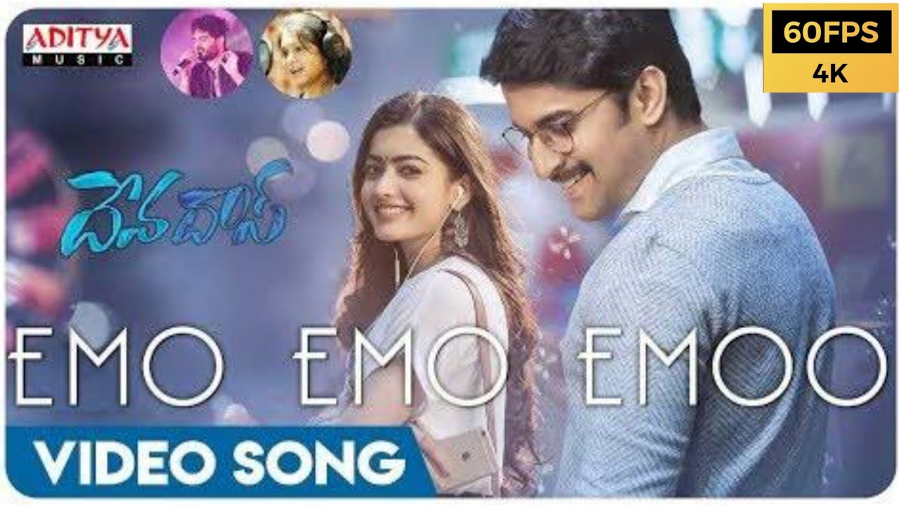 Emo Emo Emoo 4k 60fps Full Video Song || Devadas Songs ||Nagarjuna ...