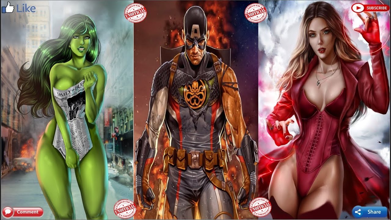 Top 20 Marvel Superhero & their evil version| Hulk, Xmen, Avengers & evil version | Best of 2023 ...