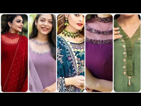 New Fashion Neck Design||Tissue Organza and Net Neck Design @fashionandstyle6995