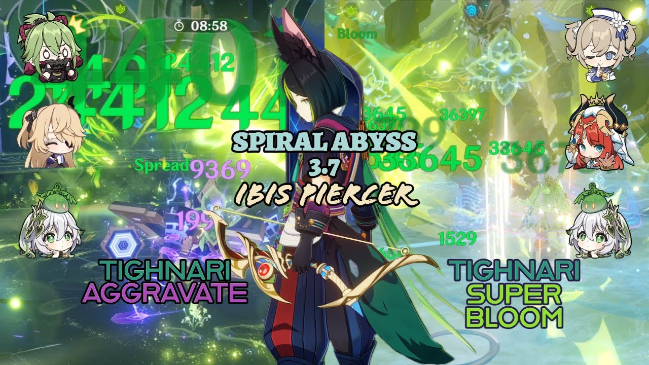 Ibis Piercer x C0 Tighnari Aggravate & Super Bloom - Genshin Impact 3.7 ...