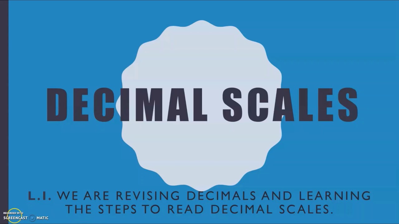 Lesson 1 - Decimal Scales - YouTube