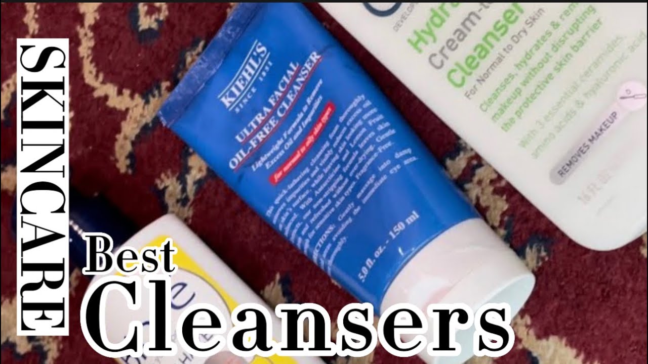 BEST CLEANSERS FOR DRY AND COMBINATION SKIN - YouTube