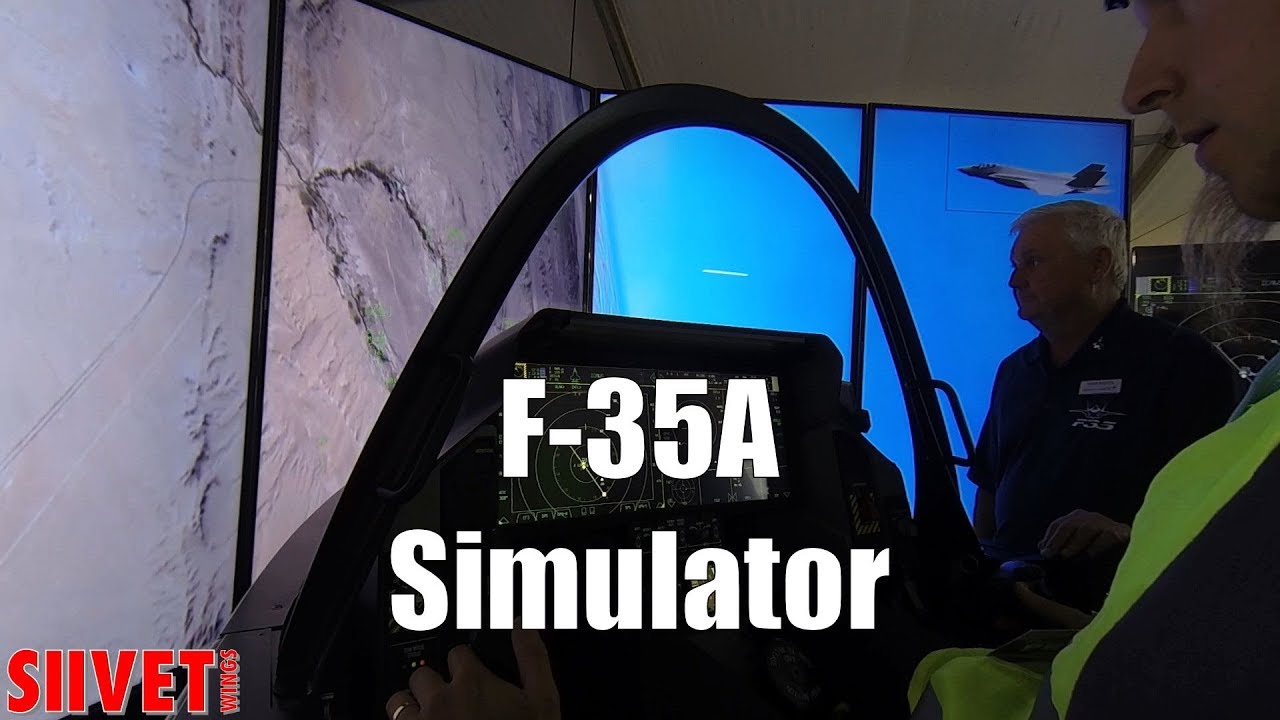 F-35 Lightning II Simulator Combat Flight - Side Cam - FinAF 100 Years ...