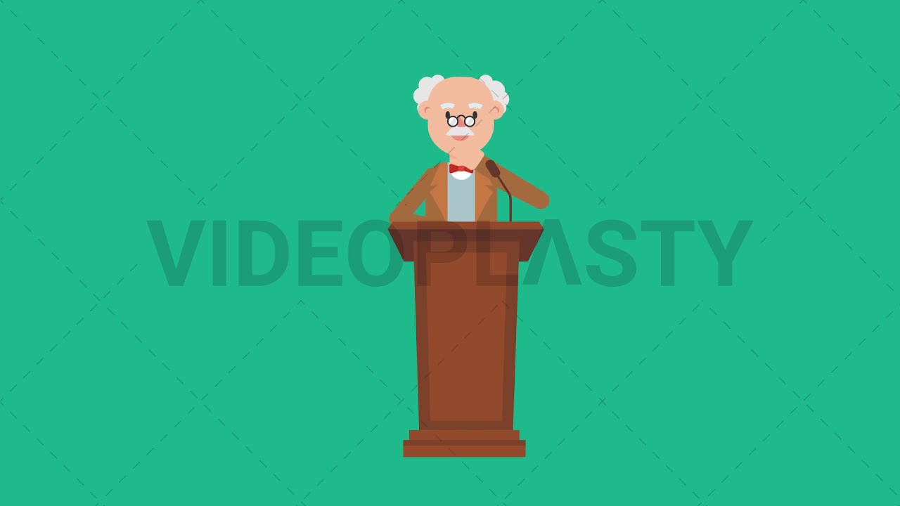 Professor Speaking on the Podium Animation [MOV & GIF] - YouTube