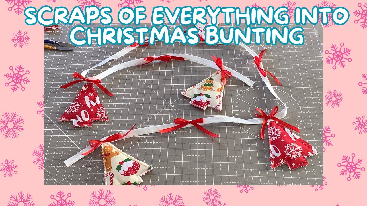 Turning scraps into Christmas decorations. Holiday bunting from ...