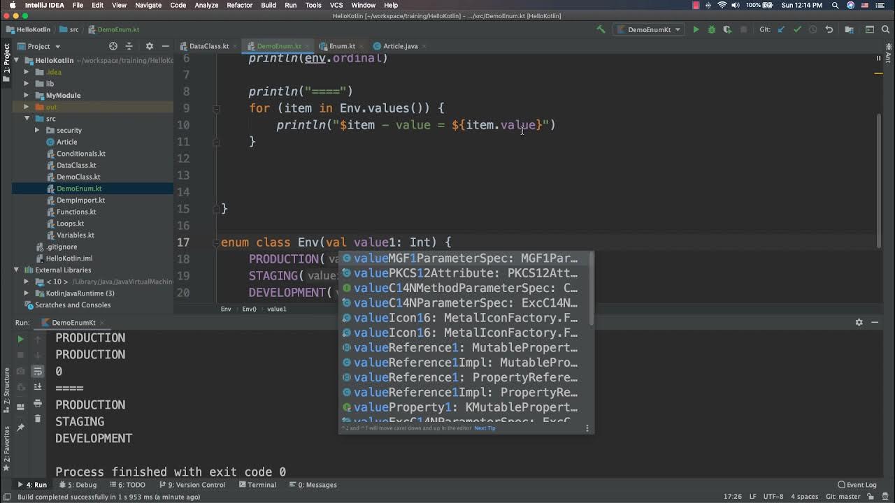 13 Kotlin → Enum classes - YouTube