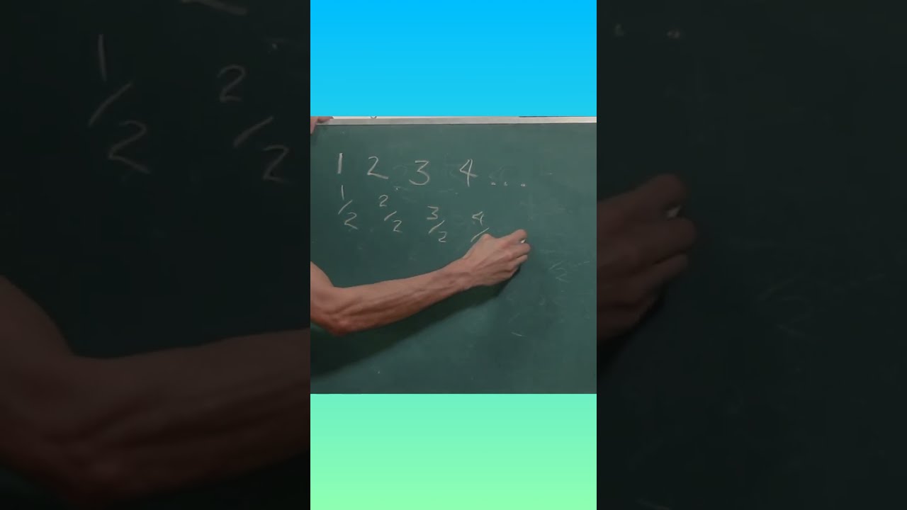 el conjunto de los RACIONALES es Numerable por esto... #short # ...