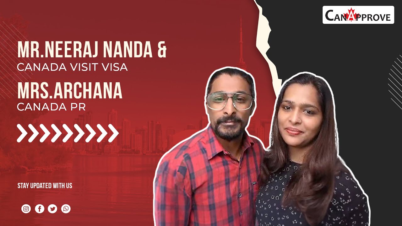 Client Success | Mr. Neeraj Nanda & Mrs. Archana | Visit Visa | Canada ...
