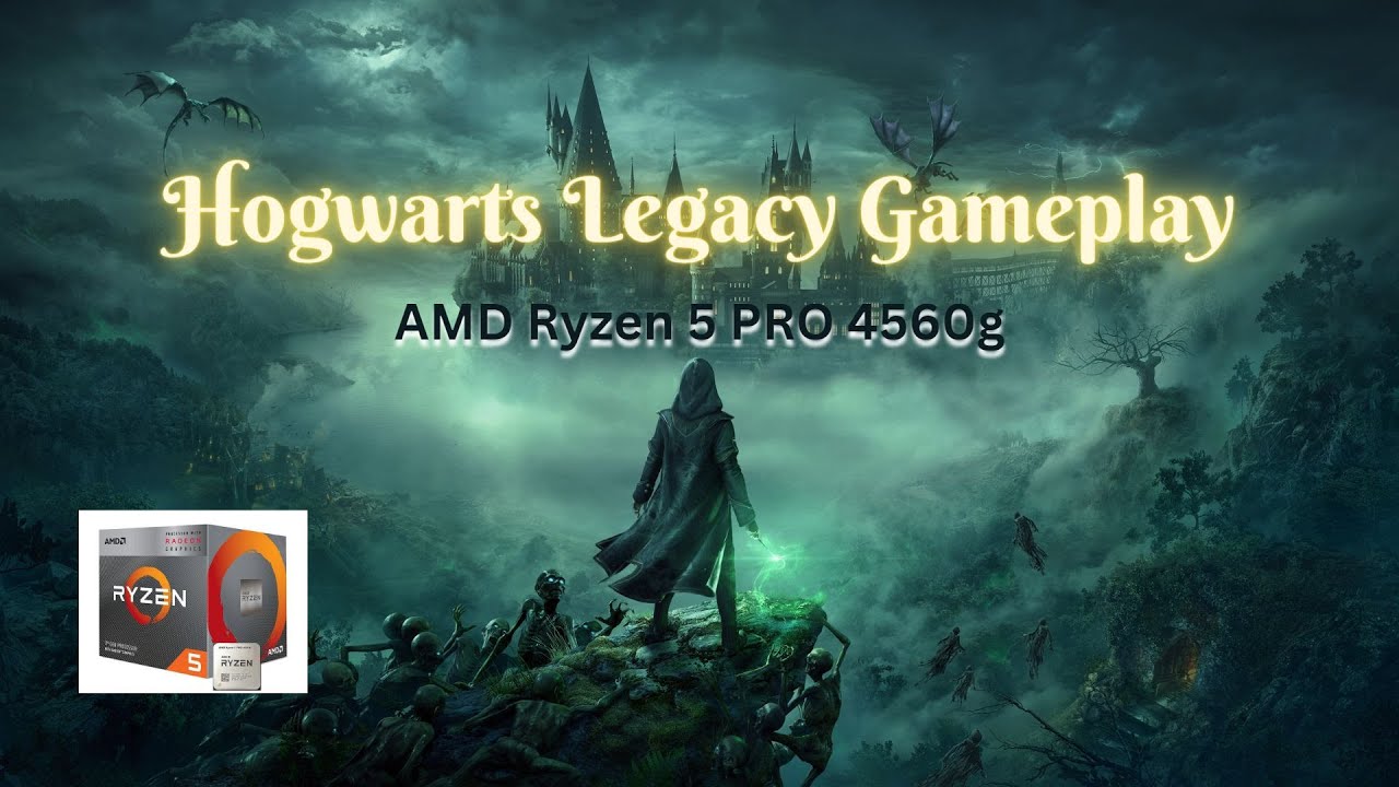 Hogwarts Legacy Gameplay in AMD Ryzen 5 pro 4650g with Radeon Graphics ...