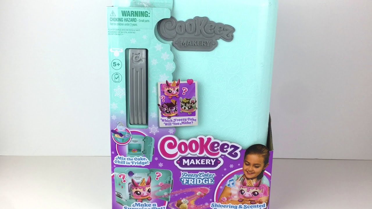 Cookeez Makery Freezy Cakez Fridge: Scented & Electronic Plush Unboxing ...