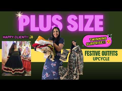 Old Saree to Easy Festive Outfits Transformation  | Plus Size Mumbai Client | (Secret Reveal Inside)