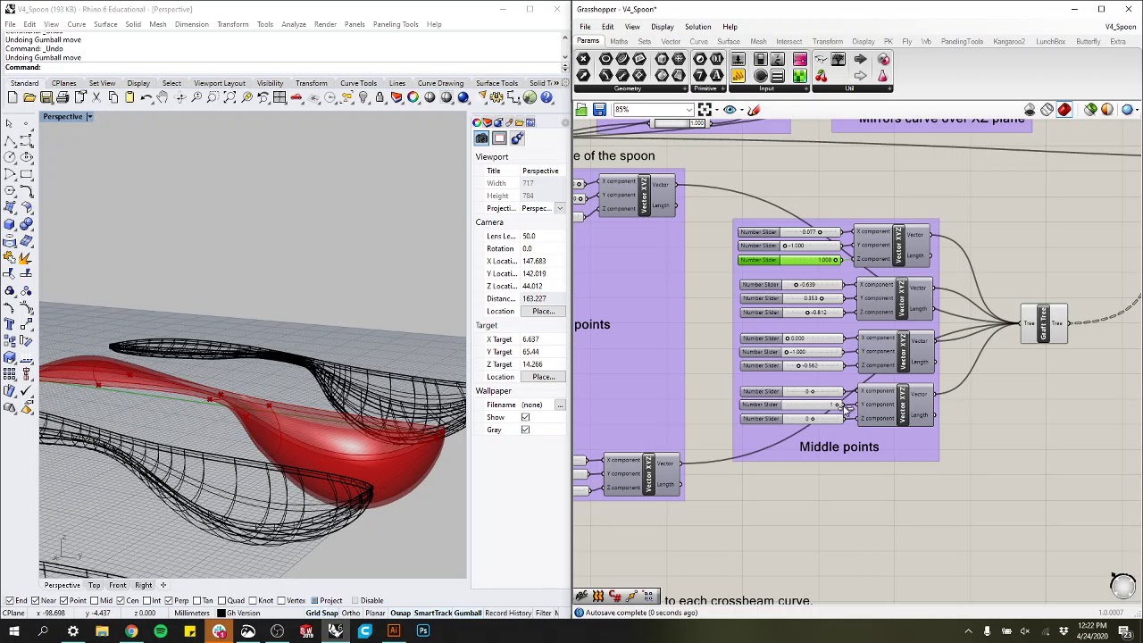 Modular Spoon using Rhino and Grasshopper - YouTube