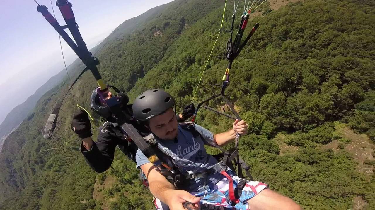 Paragliding accident - Fall into the woods, Ohrid Macedonia - YouTube