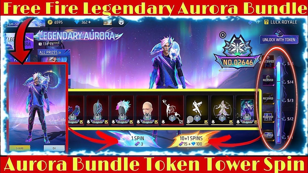 Aurora Bundle Free Fire | Legendary Aurora Bundle Free Fire | ff new event #freefire - YouTube